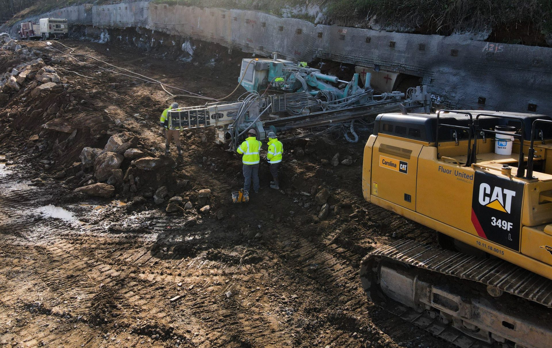 UMA to Break NCDOT Record for Largest Square Footage of Soil Nail Wall ...